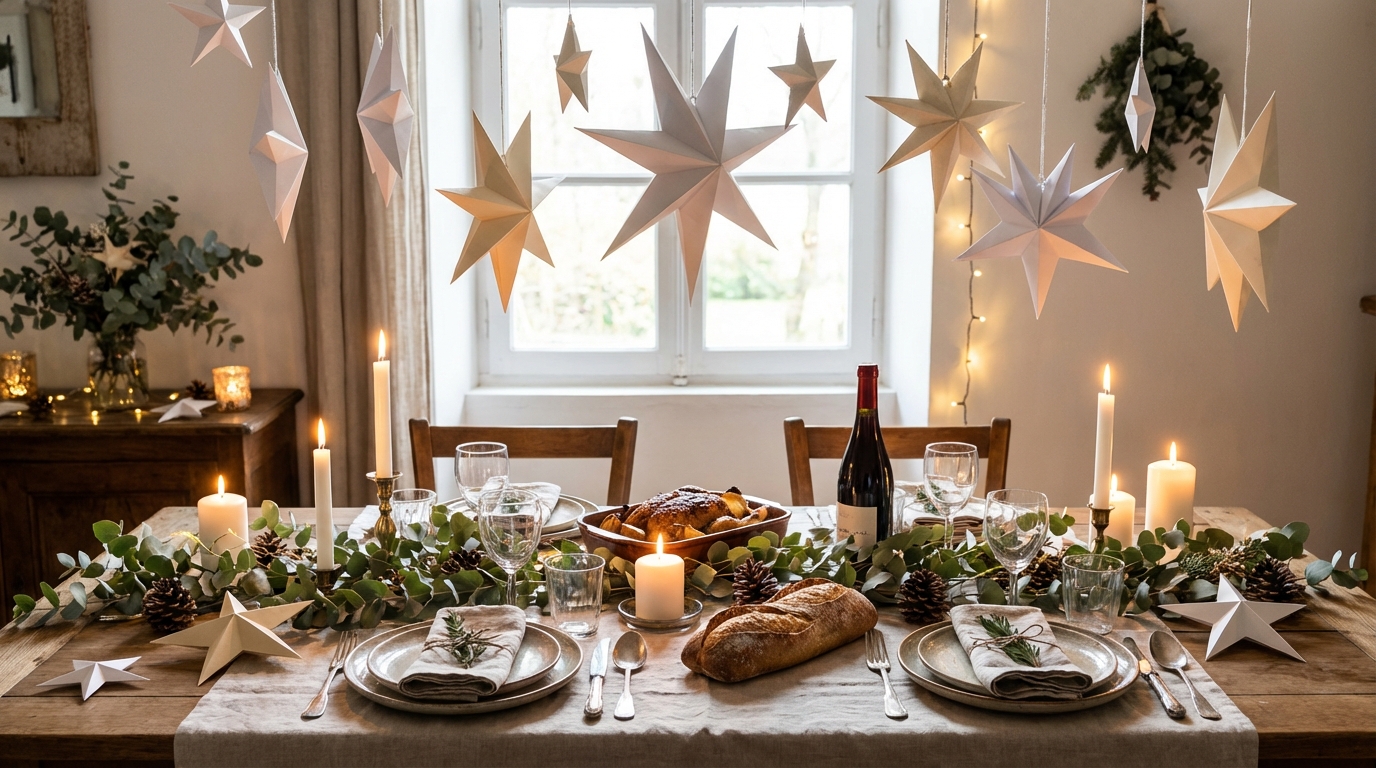 Table de réveillon : ne faites pas l'impasse sur cette déco en papier ...